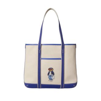 Polo Ralph Lauren Shopper & Totes - Polo Bear Appliqu&eacute; Fabric Tote Bag - Gr. unisize - in Grau - f&uuml;r Damen