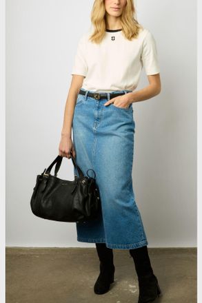 Gerard Darel T-shirt col rond &agrave; logo - MARLYNE - Ecru