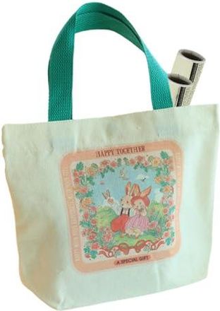 Generic Sac fourre-tout &agrave; livres pour filles, sac fourre-tout robuste, sac fourre-tout, sac d&eacute;picerie en forme de lapin, sac d&eacute;picerie r&eacute;utilisable, mignon et