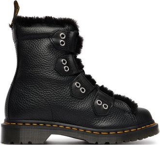 Dr. Martens Schn&uuml;rstiefeletten 1460 Faux Fur Lined DM31876001 Schwarz
