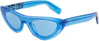 Kenzo Femme, Accessoires, Bleu, Taille: ONE Size Lunettes de soleil carr&eacute;es en ac&eacute;tate avec protection UV