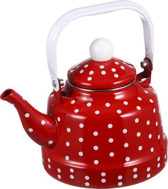 TOPBATHY Emaille-wasserkocher Teekessel Für Herd Hitzebeständige Teekanne Mit Filter Kleiner Teekessel Teebehälter Für Lose