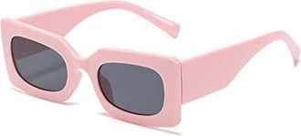 Generic Lunettes de soleil tendance à monture carrée 2025 pour hommes et femmes en plein air soleil ombrage vacances fête (couleur : E, taille : moyen)