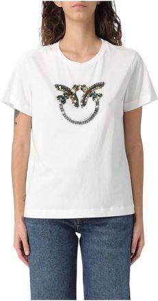 Pinko Pinko, Femme, Tops, Blanc, Taille: 40 FR Pinko T-shirts et Polos