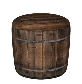 Bertoni Hocker Sitzhocker Pouf f&uuml;r Balkon & Garten Puff Codura Wetterfest 36 x 36 cm Garten Sitzsack Outdoor & Indoor Runder Sitzpouf mit abnehmbarem Bezug Wa