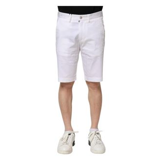 Dolce & Gabbana Homme, Shorts, Blanc, Taille: XS Denim Bermuda Shorts