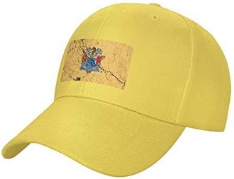 Generic Casquette Trucker Effet De Texture du Drapeau du New Jersey Chapeau De Soleil Respirant,Casual Casquette De Camionneur pour Femme Tennis Randonn&eacute;e