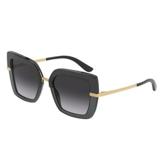 Dolce & Gabbana Sonnenbrillen Half Print DG 4379 - - Accessories - Damen - Schwarzk - 52 MM