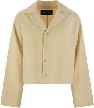 Fabiana Filippi Femme, Vestes, Beige, Taille: 40 FR Double Wool Jacket