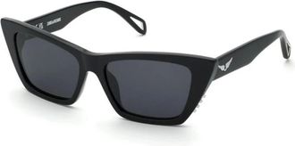 Zadig&Voltaire Femme, Accessoires, Noir, Taille: 55 MM Szv419V 700Y Lunettes de soleil