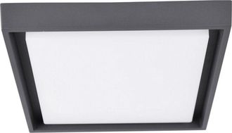 N&auml;ve Naeve MIO Plafonnier LED carr&eacute; 34 cm Anthracite 3000 K IP54