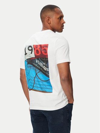 Tommy Hilfiger T-Shirt Nautical MW0MW44258 Wei&szlig; Regular Fit