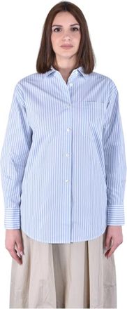 Woolrich Femme, Blouses et Chemises, Bleu, Taille: 38 FR Boyfriend Shirt