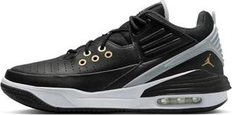 Nike Nike Chaussures de basket-ball Jordan Max Aura 5 pour homme, Noir/blanc/gris loup/doré métallisé, 43 EU