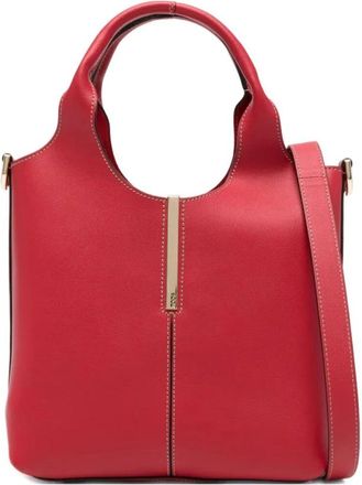 Tod's Femme, Sacs, Rouge, Taille: ONE Size Mini cabas en cuir