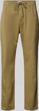 Closed Regular Fit Stoffhose mit Label-Detail