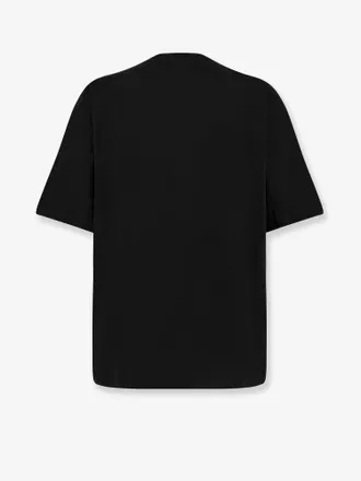 Hev&ograve; Mens T-Shirt Mulino Black Cotton T-Shirts And Polos