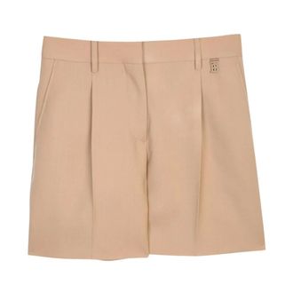 Burberry Femme, Shorts, Brun, Taille: 34 FR Pleated Tailored Shorts