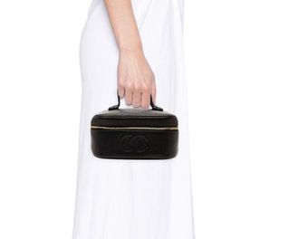 Chanel Black CC Caviar Vanity Bag