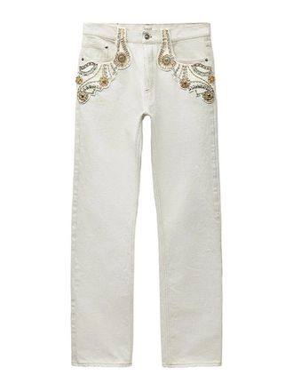 Versace Straight Leg Jeans - Grau