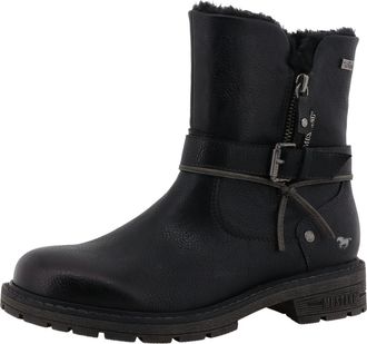 Mustang Jeans Damen Stiefelette Trendiger Alltagsschuh 15M0022004, Gr&ouml;&szlig;e:39 EU, Farbe:Schwarz