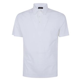 Zanone Homme, Tops, Blanc, Taille: XL Polo &agrave; Manches Courtes