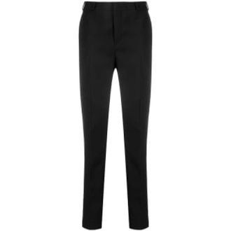 Saint Laurent Luxuri&ouml;se Woll-Smokinghose - - Trousers - Damen - Schwarzk - L