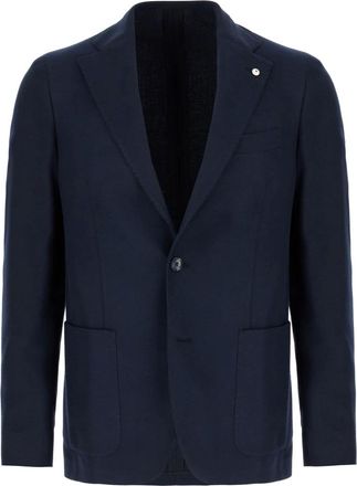 L.B.M. 1911 L.b.m. 1911, Homme, Vestes, Bleu, Taille: 4XL Blazer Boutonn&eacute;