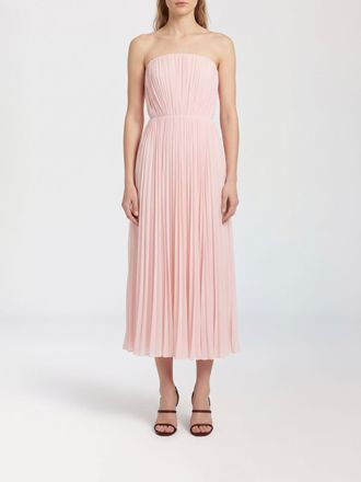 Magda Butrym Robe de cocktail midi en cr&ecirc;pe pliss&eacute; &agrave; &eacute;paules d&eacute;nud&eacute;es