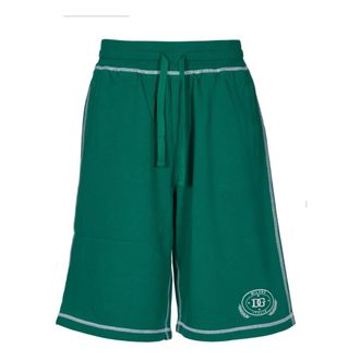Dolce & Gabbana Homme, Shorts, Vert, Taille: S Shorts de jogging avec logo brod&eacute;