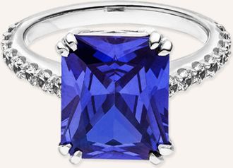 VEYNOU Veynou Ring Nalu Aus 14 Karat Wei&szlig;gold Und 5,0ct. Saphir Und Lab-Grown Diamanten silber