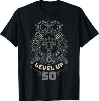 Dungeons & Dragons Alles Gute zum Geburtstag Level Up Fifty T-Shirt