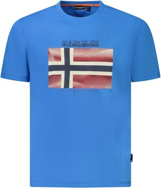 Napapijri Homme, Tops, Bleu, Taille: M Short Sleeve T-Shirt