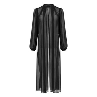 Elisabetta Franchi Bluse aus Georgette - - Blouses & Shirts - Damen - Schwarzk - M