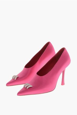 Givenchy Satin-Pumps mit Schmuckdetail, 9 cm Absatz Gr&ouml;&szlig;e 37