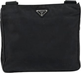 Prada unisex, Pre-owned, Noir, Taille: ONE Size Sac bandouli&egrave;re en nylon vintage Pre-owned
