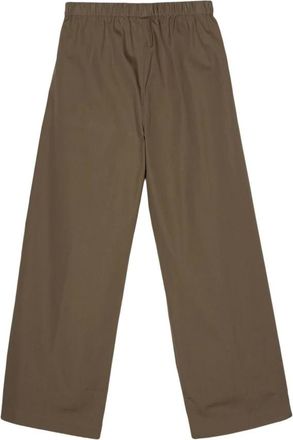 Aspesi Femme, Pantalons, Vert, Taille: 40 FR Pantalon en coton &eacute;lastiqu&eacute;