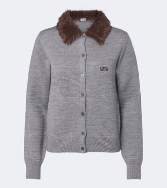 Loewe Cardigan Double L aus Wolle