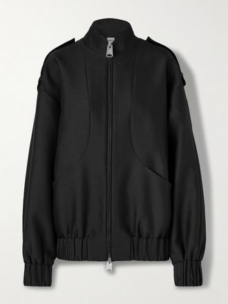 Khaite Sigi Jacke Aus Faille Aus Einer Woll-seidenmischung - Schwarz