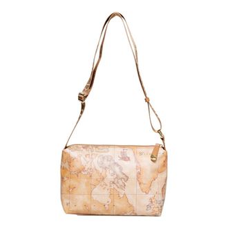 Alviero Martini 1A Classe Geometrische gemusterte Umh&auml;ngetasche - - Bags - Damen - Beige - ONE SIZE