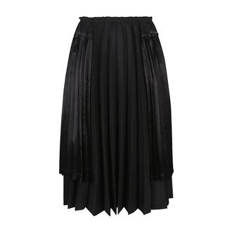 Comme Des Gar&ccedil;ons Plissee-Midirock - - Skirts - Damen - Schwarzk - M