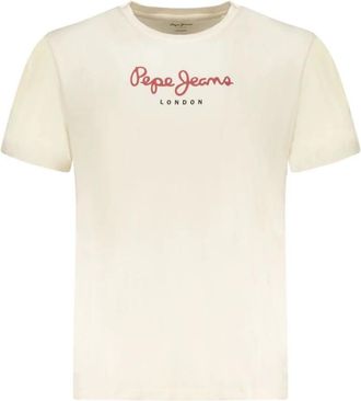 Pepe Jeans London Kurz&auml;rmeliges T-Shirt - - Tops - Herren - Beige - 2XL