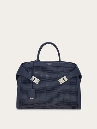 Ferragamo Herren Aktentasche Hug Blau