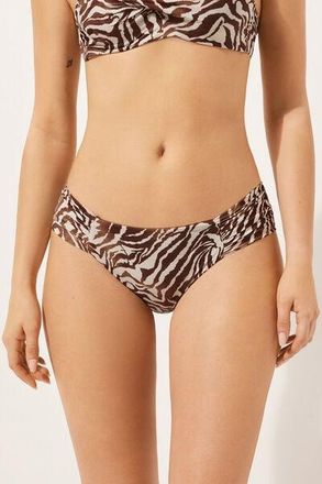 Calzedonia Bikinihose Brown Zebra Braun