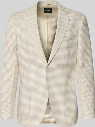 HUGO BOSS Regular Fit Sakko aus Leinen-Mix mit Seide-Anteil Modell H-JANSON-FL-261