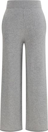 Max Mara Pantalon en cachemire - Femme - Pantalons - Gris - Taille: 38 FR
