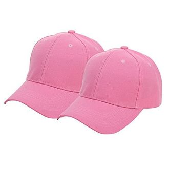 Generic Casquette de baseball r&eacute;glable de couleur unie pour femme 2 pi&egrave;ces chapeau dext&eacute;rieur casquette de sport d&eacute;t&eacute; d&eacute;contract&eacute;e et de baseball pour hommes 