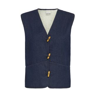 Ichi Ichi, Femme, Vestes, Bleu, Taille: 36 FR Ihhiramo WA2 Vest
