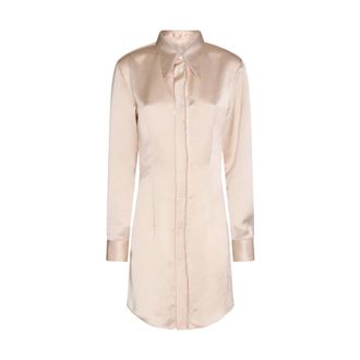 Maison Margiela Leichtes und nat&uuml;rliches wei&szlig;es Kleid - - Dresses - Damen - Beige - S