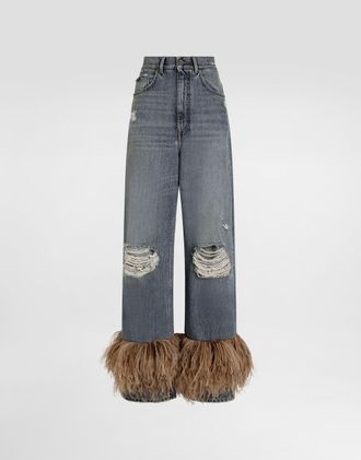 Dolce & Gabbana 5-pocket Denim Trousers - Frau Denim Mehrfarbig 42